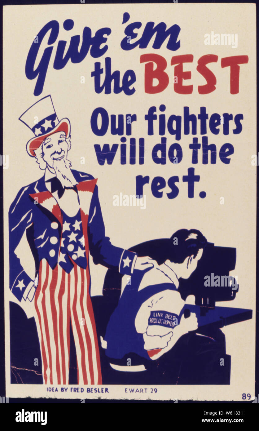 Give `em the best. Our fighters will do the rest Stock Photo - Alamy